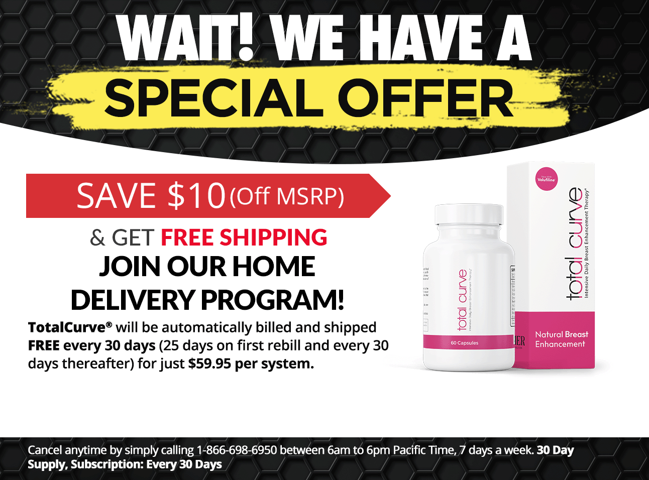 Order Total Curve - Total Curve Natural Breast Enhancement Pills and Cream